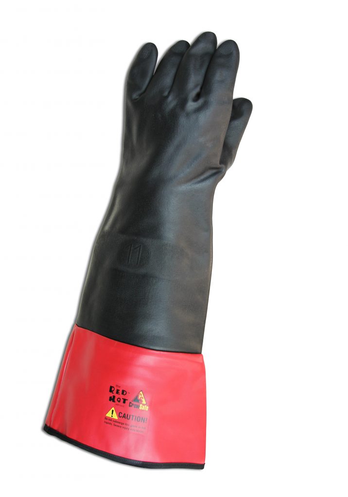 Superior Hand Safety: Red Hot Burn Protection Gloves 20" by CrewSafe