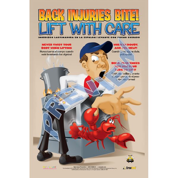 Back Injury Prevention Poster – CrewSafe