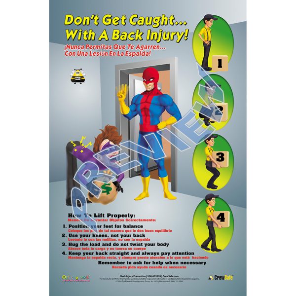 Back Injury Prevention Poster – CrewSafe