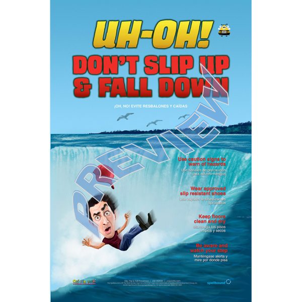 Slip, Trip & Fall Prevention Poster – CrewSafe