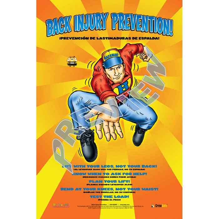 Back Injury Prevention Poster – CrewSafe