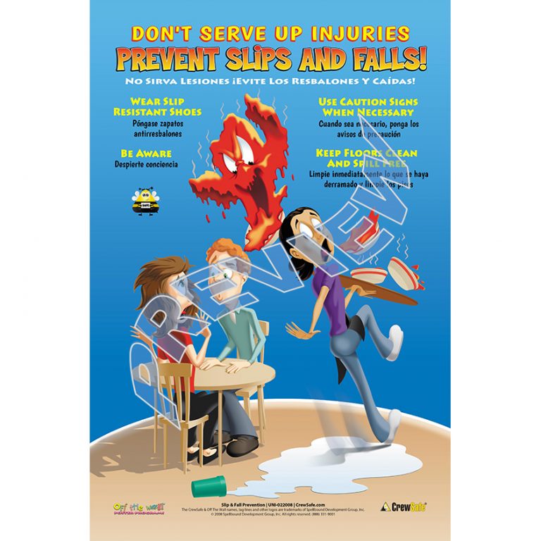 Slip, Trip & Fall Prevention Poster – CrewSafe