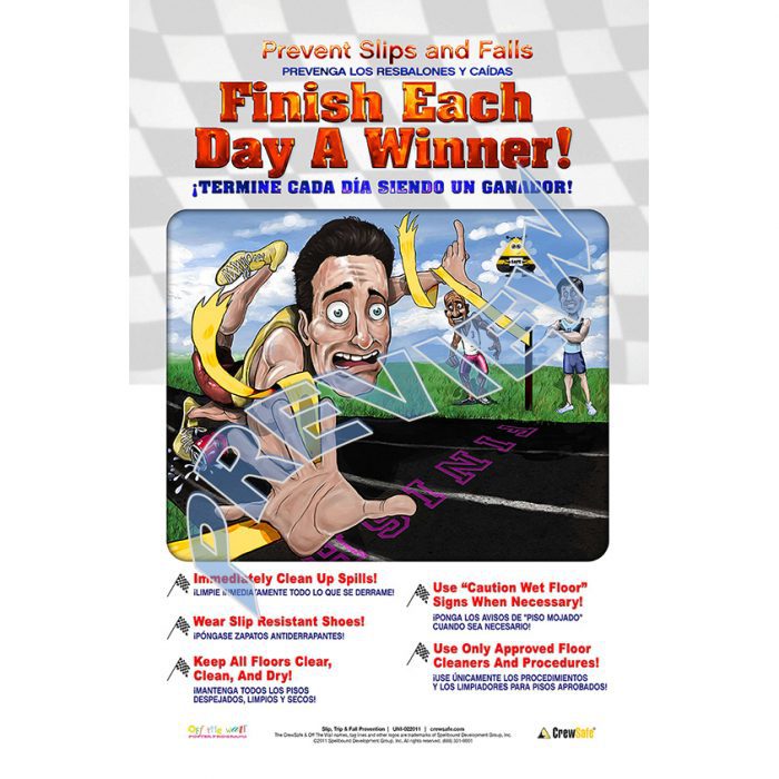 Slip, Trip & Fall Prevention Poster – CrewSafe