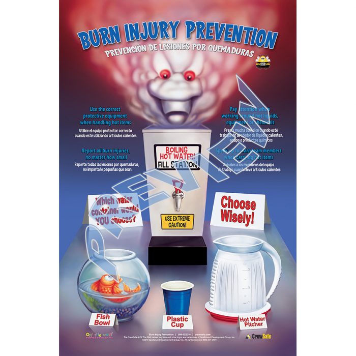 Burn Injury Prevention Poster – CrewSafe