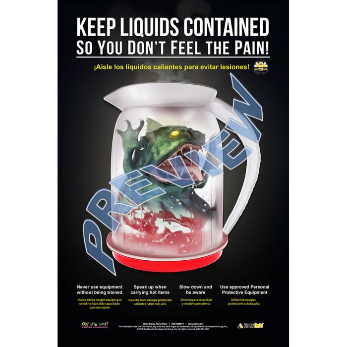 Burn Injury Prevention Poster – CrewSafe