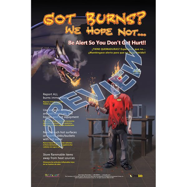 Burn Injury Prevention Poster – CrewSafe