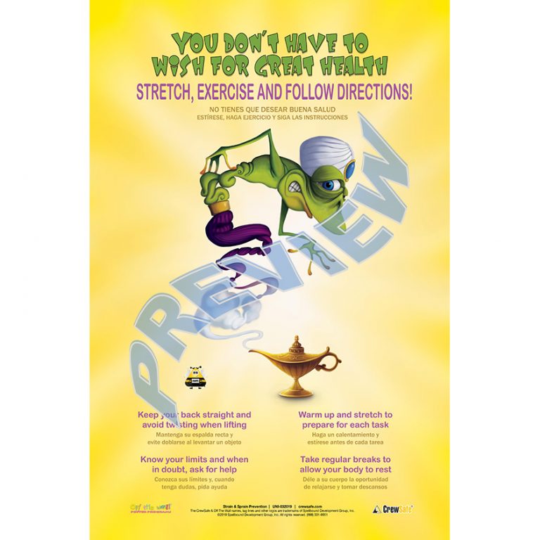 Straing & Sprain Prevention Poster – CrewSafe