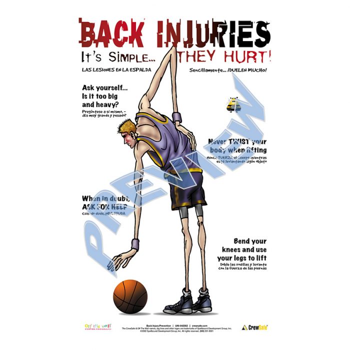 Back Injury Prevention Poster – CrewSafe