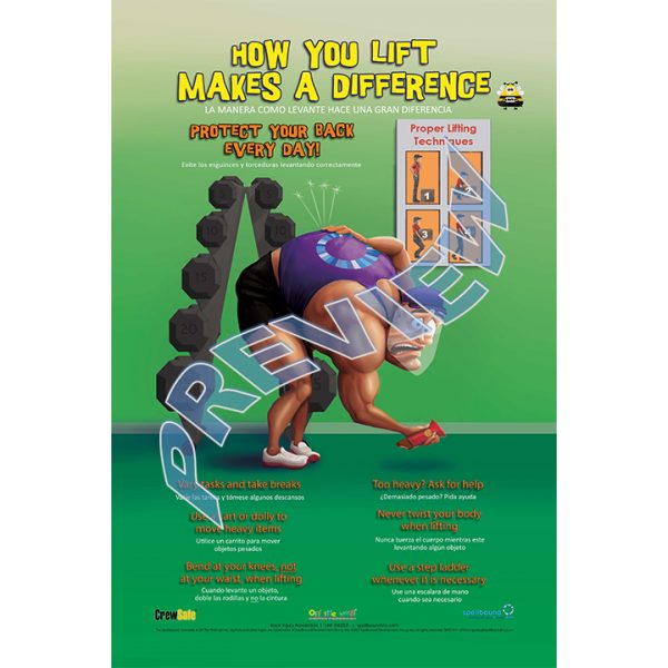 Back Injury Prevention Poster – CrewSafe