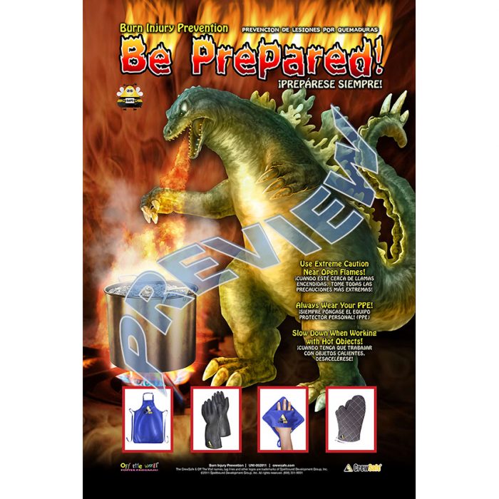 Burn Injury Prevention Poster – CrewSafe