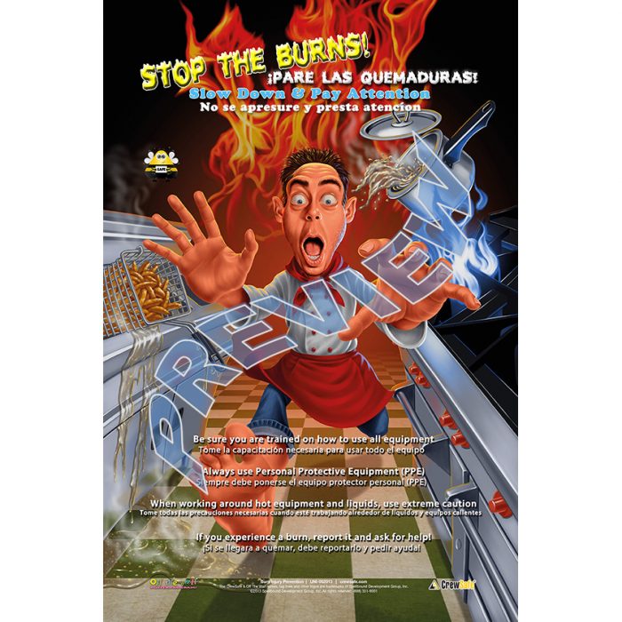 Burn Injury Prevention Poster – CrewSafe