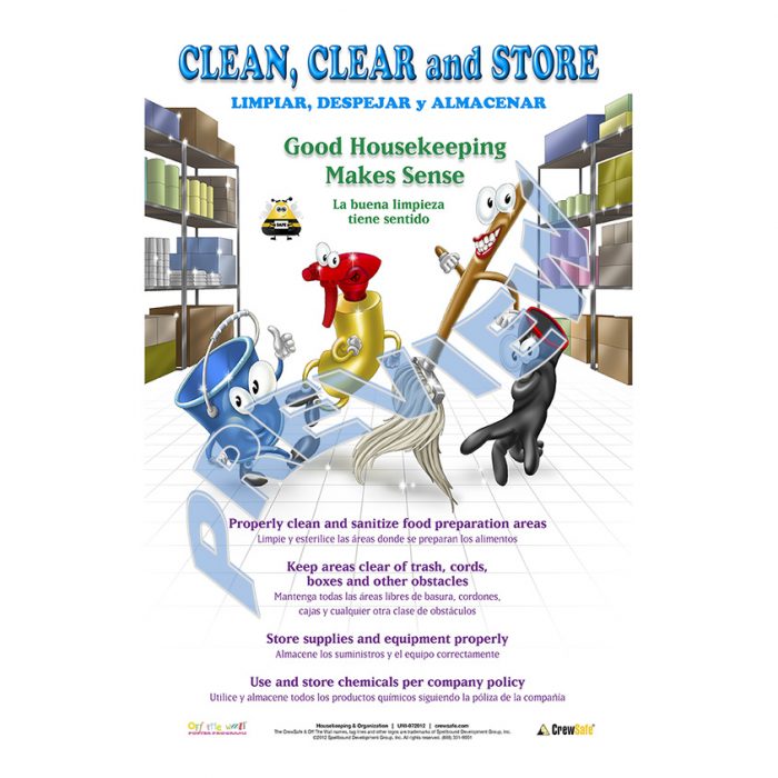 Housekeeping & Organization Poster – CrewSafe