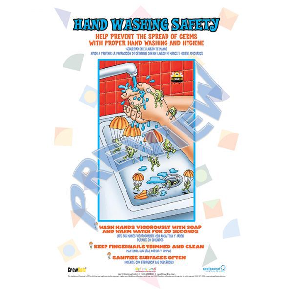 Hand Washing Safety Poster – CrewSafe