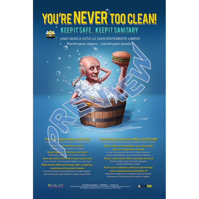 Food Safety and Hygiene Poster – CrewSafe