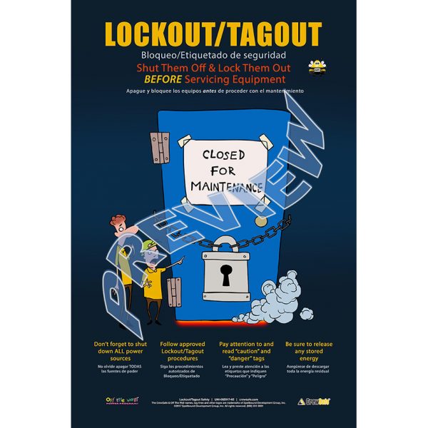 Lockout Tagout Safety Poster – CrewSafe