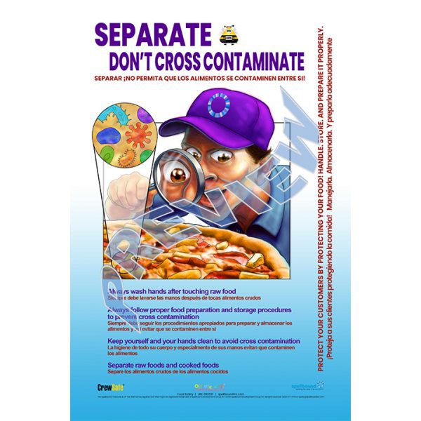 Food Safety – Cross Contamination Poster – CrewSafe