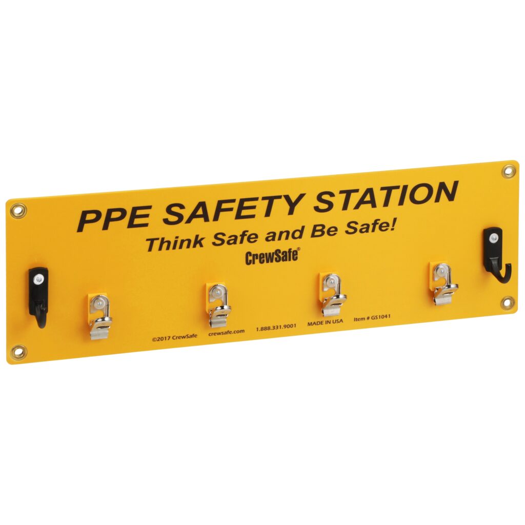 Ideal Safety Solution: CrewSafe's PPE Safety Station 18" x 6"
