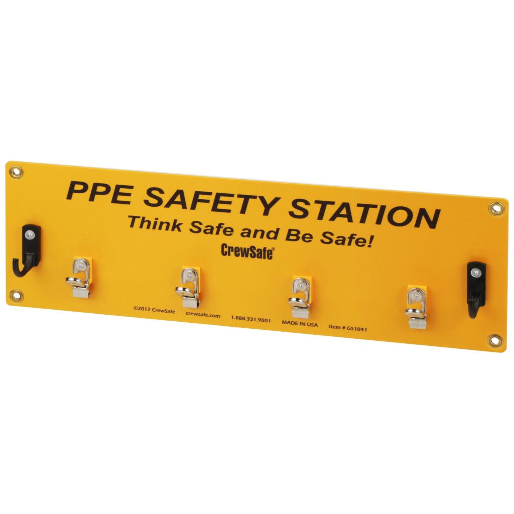 Ideal Safety Solution: CrewSafe's PPE Safety Station 18" x 6"