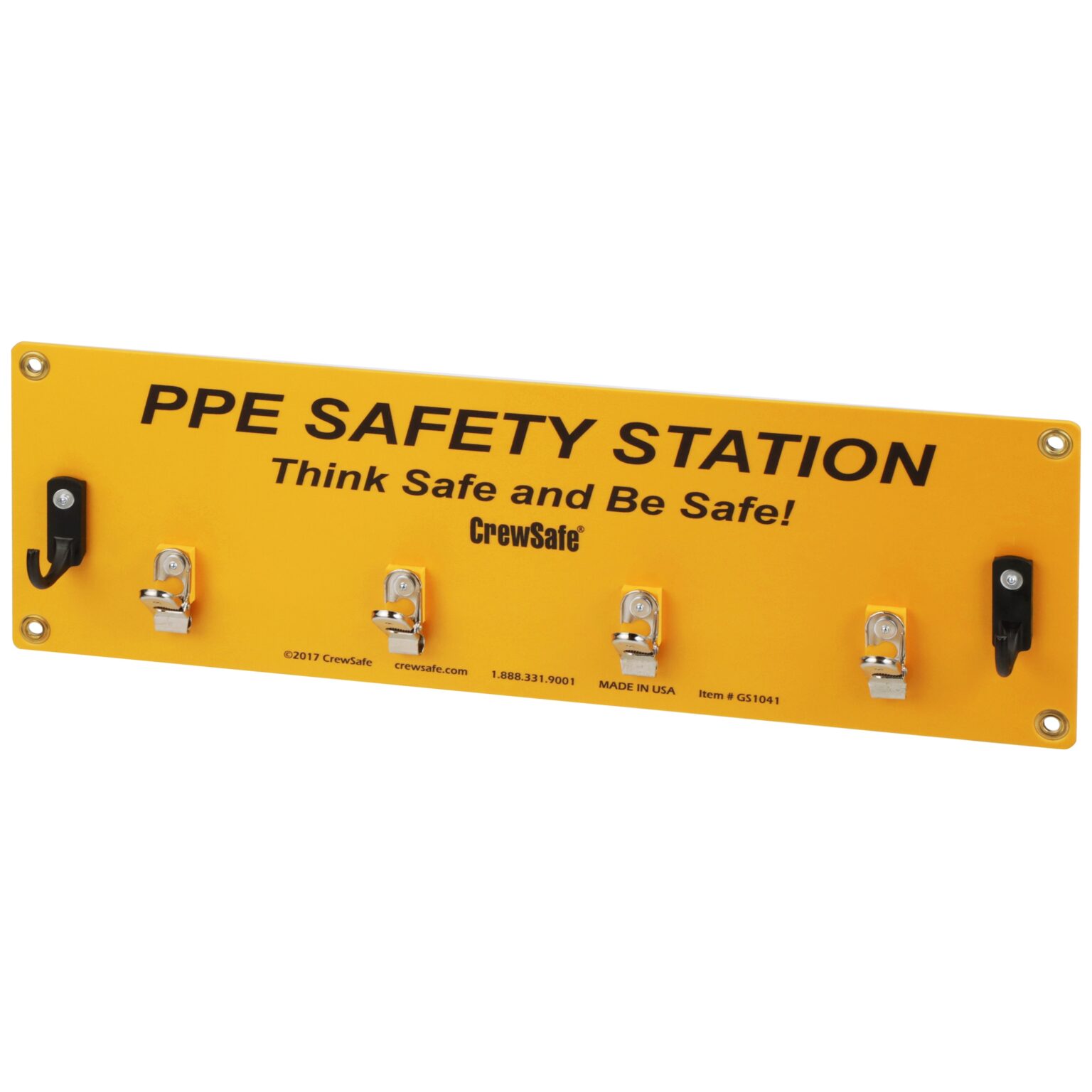 Ideal Safety Solution: CrewSafe's PPE Safety Station 18" x 6"