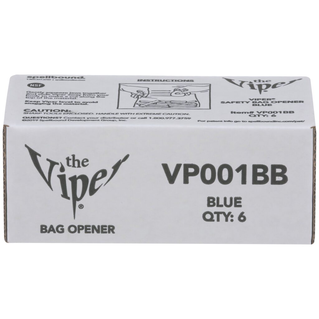 Viper Safety Bag Opener (Blue): Bold Safety Tool by CrewSafe