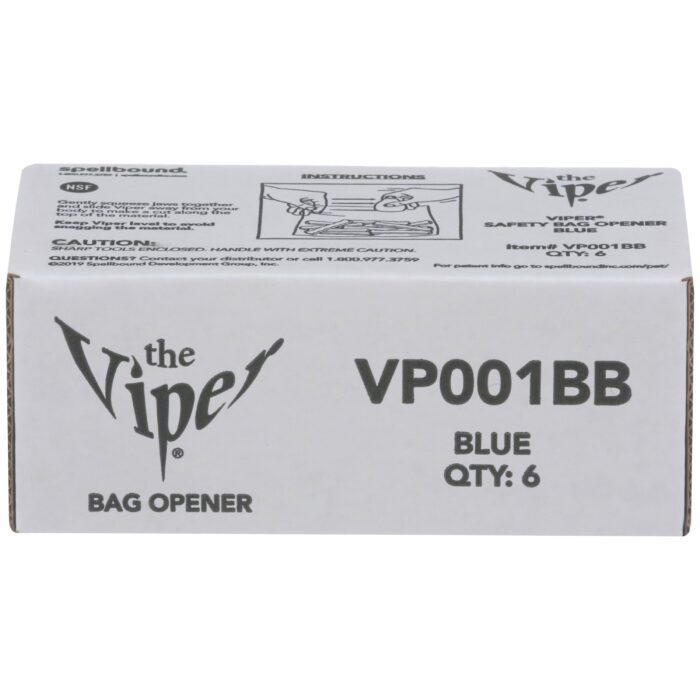 Viper Safety Bag Opener (Blue): Bold Safety Tool by CrewSafe