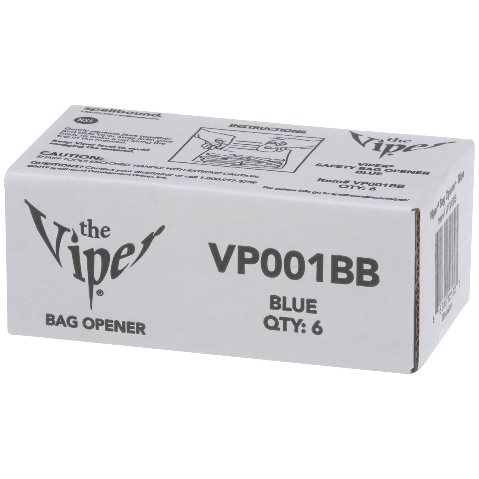 Viper Safety Bag Opener (Blue): Bold Safety Tool by CrewSafe