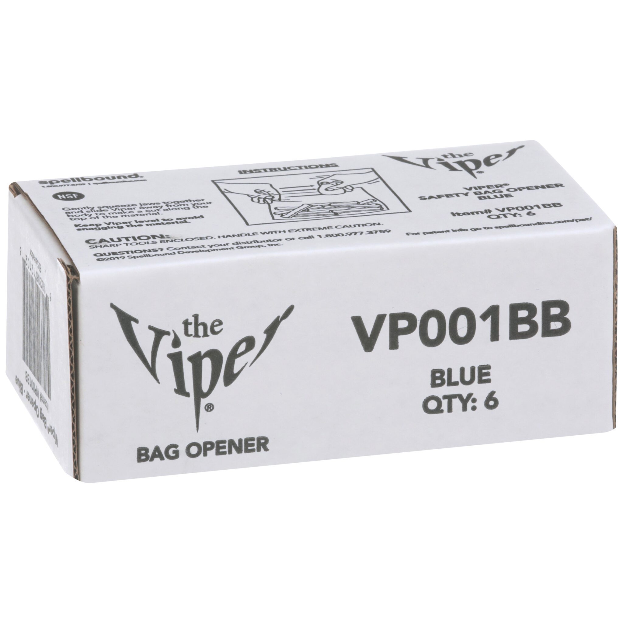 Viper Safety Bag Opener (Blue): Bold Safety Tool by CrewSafe