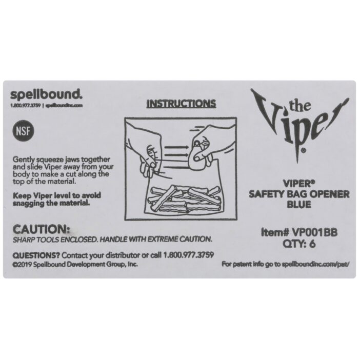 Viper Safety Bag Opener (Blue): Bold Safety Tool by CrewSafe